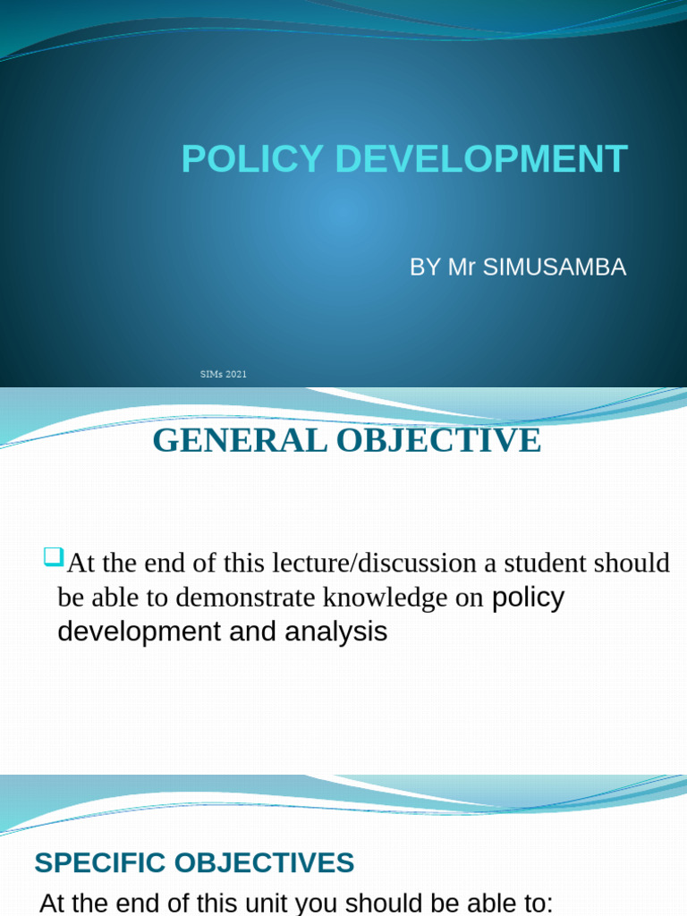Policy Development by Simusamba | PDF | Policy | Policy Analysis
