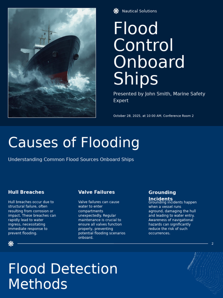 Onboard Ship Flood Control Strategies | PDF | Flood | Ships