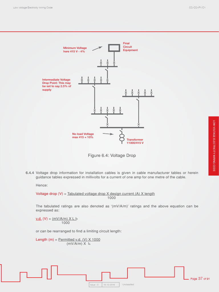 Voltage Drop Formula | PDF