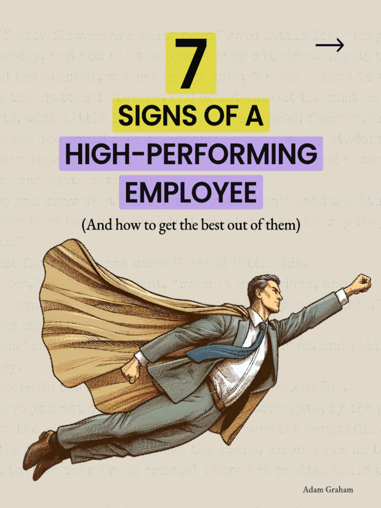 7 Traits of High-Performing Employees | PDF
