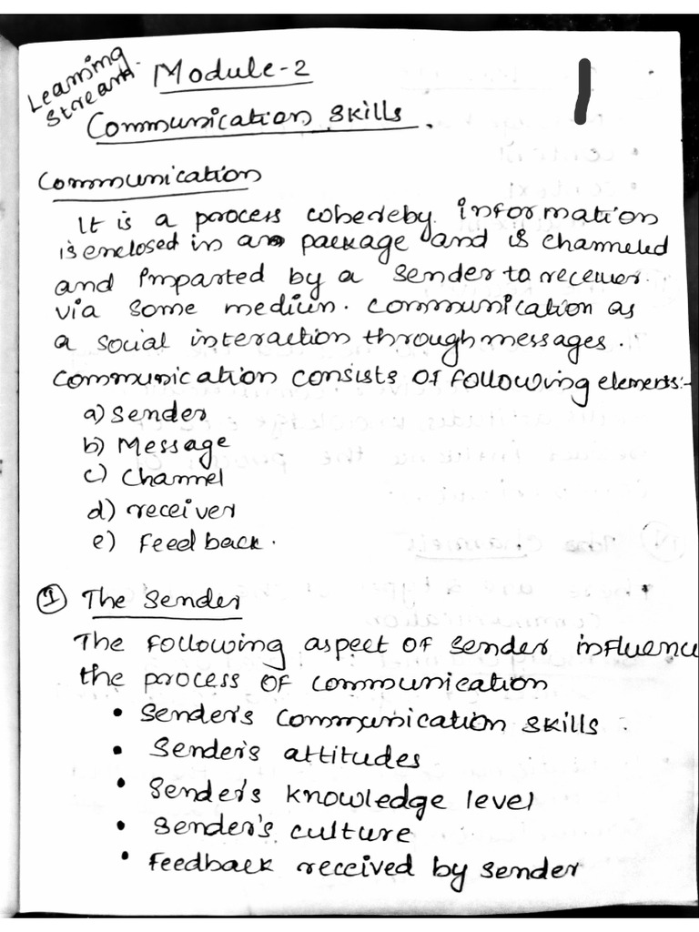 Life Skill Development, 5th Sem, Module-2, Shortnotes | PDF