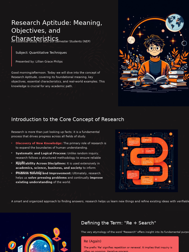 Research Aptitude Meaning Objectives and Characteristics | PDF ...