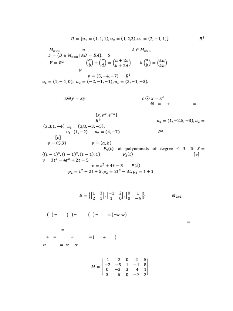 Module - 2 - Practice Questions | PDF | Basis (Linear Algebra) | Vector Space