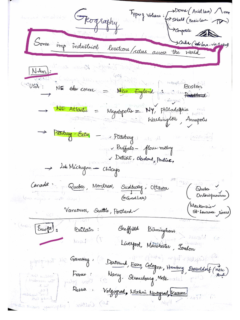 GS1 Geography Notes - Anudeep AIR 1 | PDF