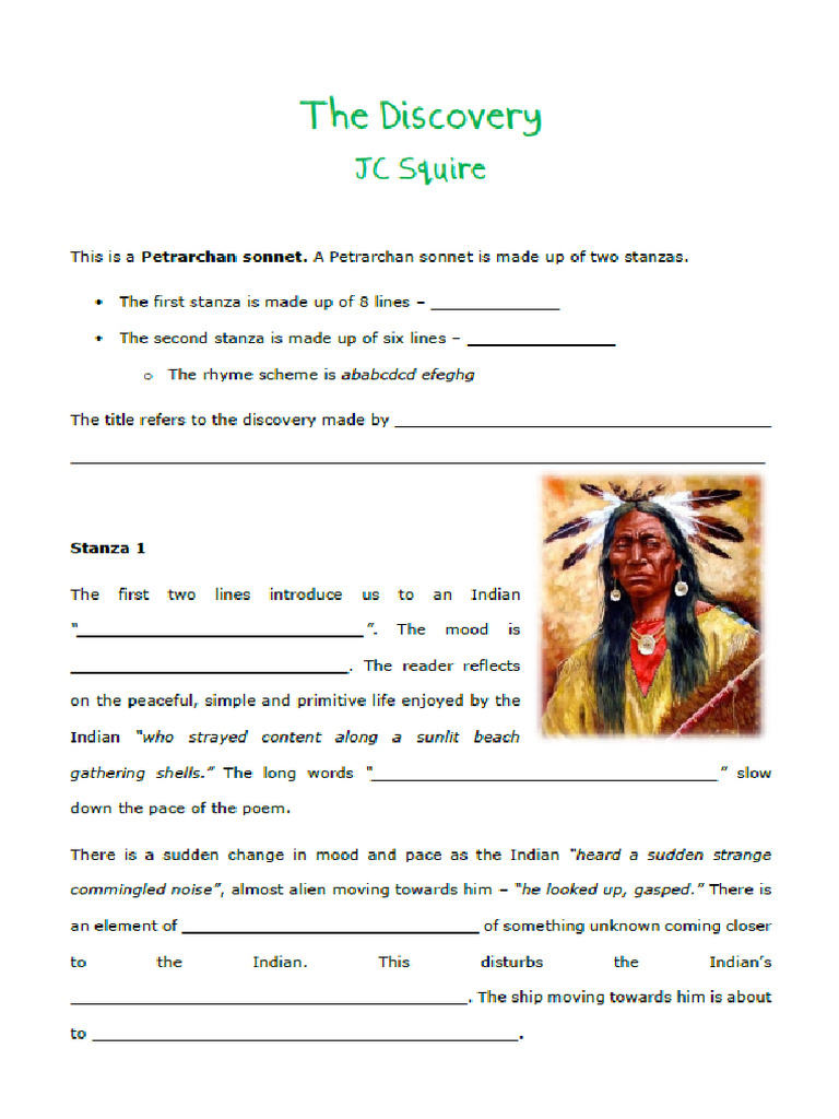 The Discovery Worksheet | PDF
