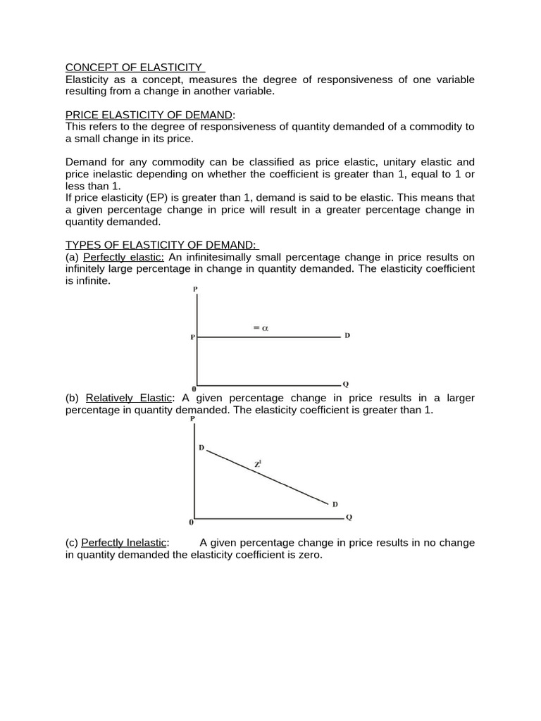 Understanding Demand Elasticity Concepts | PDF | Elasticity (Economics ...