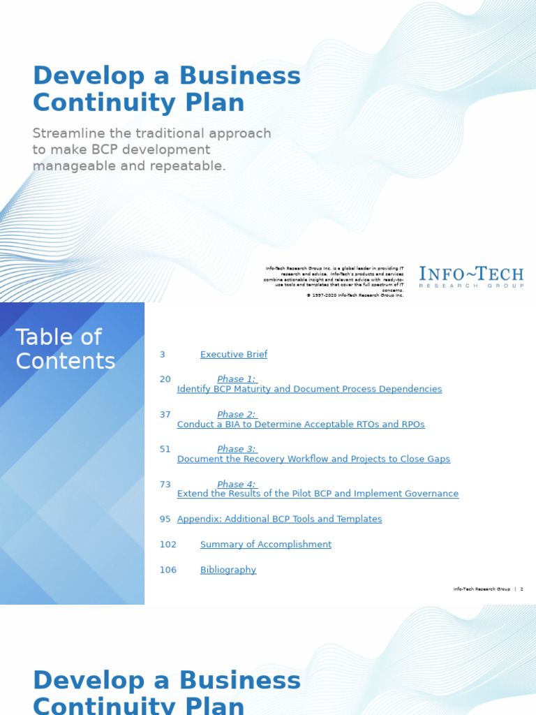 02 Develop A Business Continuity Plan Phases 1 4 | PDF | Business