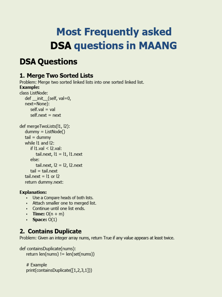 Most Asked DSA Questions - 55 | PDF | Graph Theory | Mathematical Relations