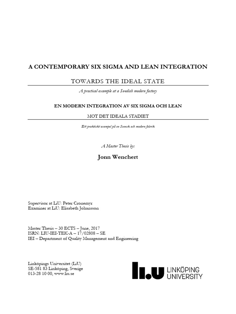 Full Text 01 | PDF | Quantitative Research | Six Sigma