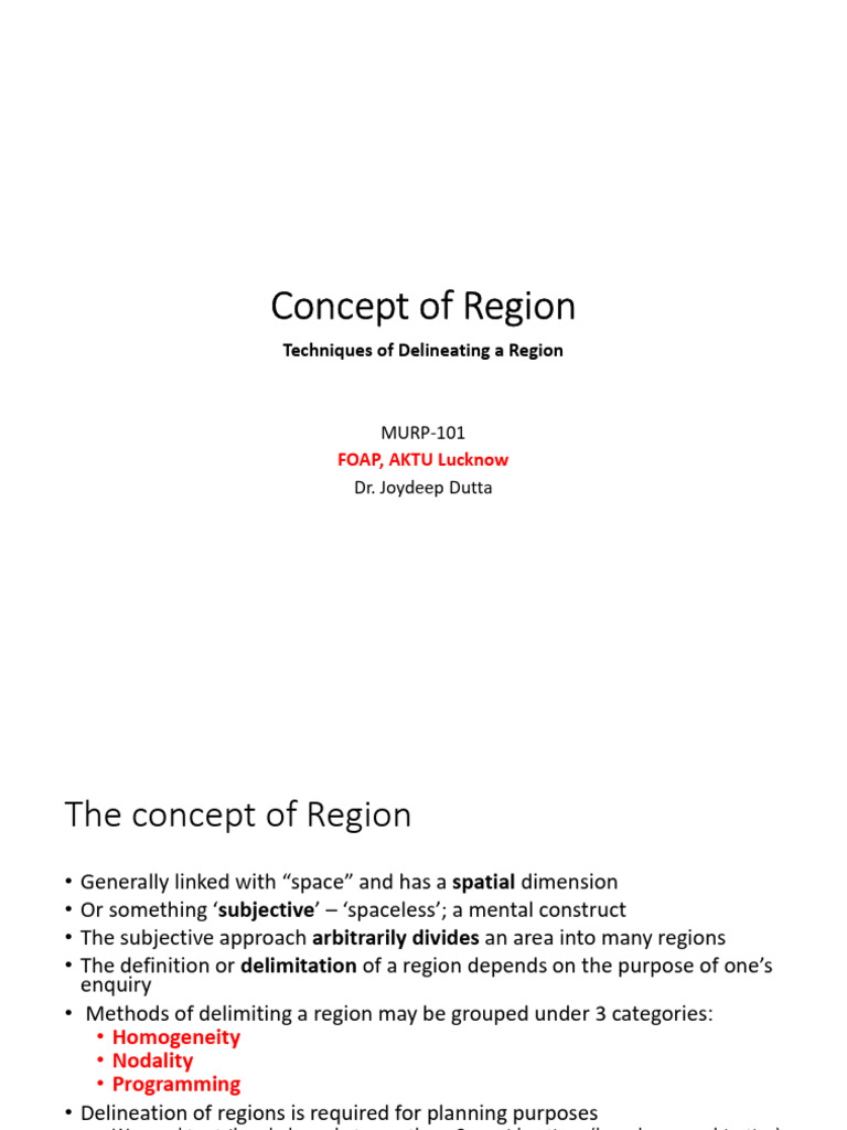 Understanding Region Delineation Methods | PDF | Weighted Arithmetic ...