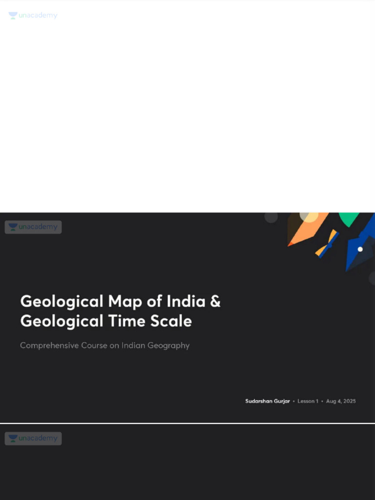 Geological Map of India Geological Time Scale With Anno | PDF