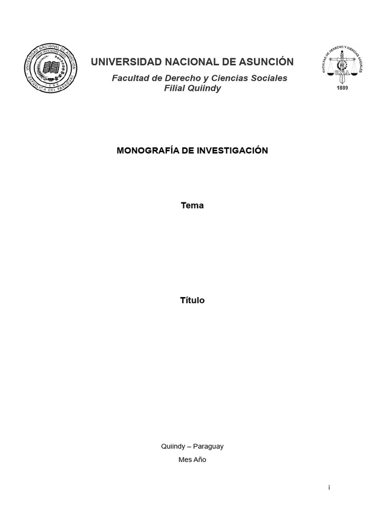 Formato de Monografia de Investigaci-N | PDF | Teoría | Estilo apa