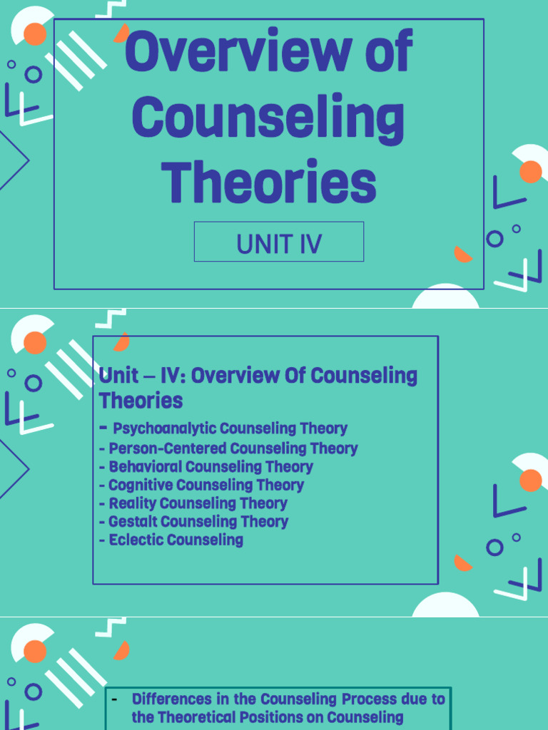 Overview of Key Counseling Theories | PDF | Psychotherapy | Rational ...