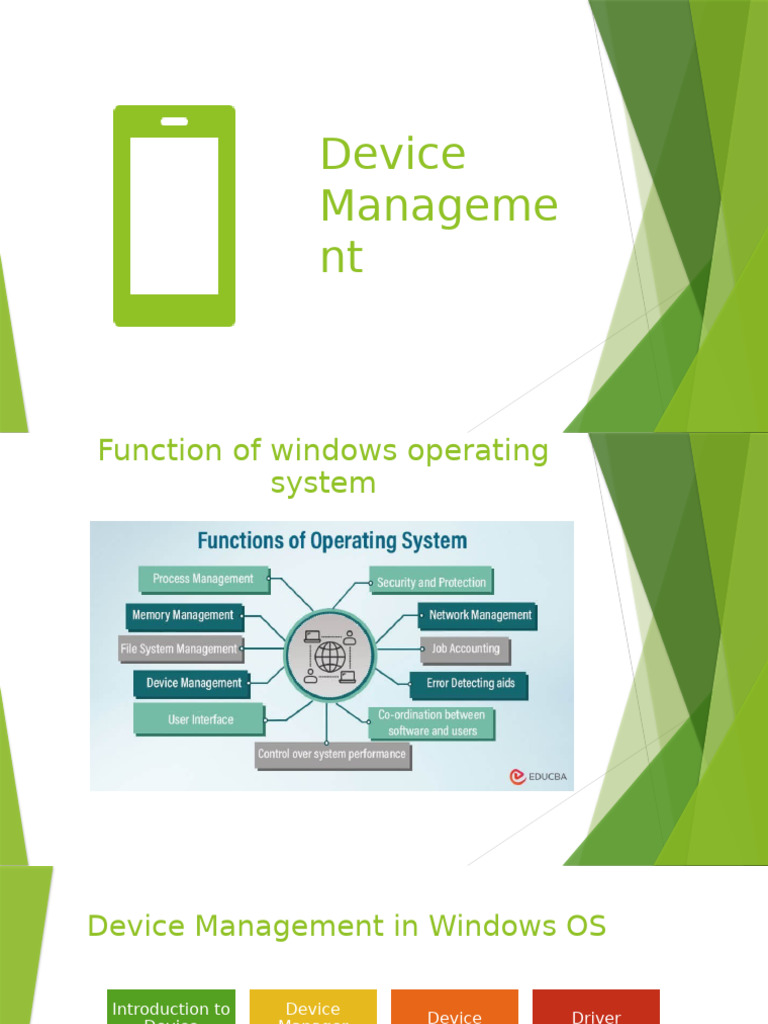 Presentation5 - Device Management 1 | PDF | Device Driver | Microsoft Windows