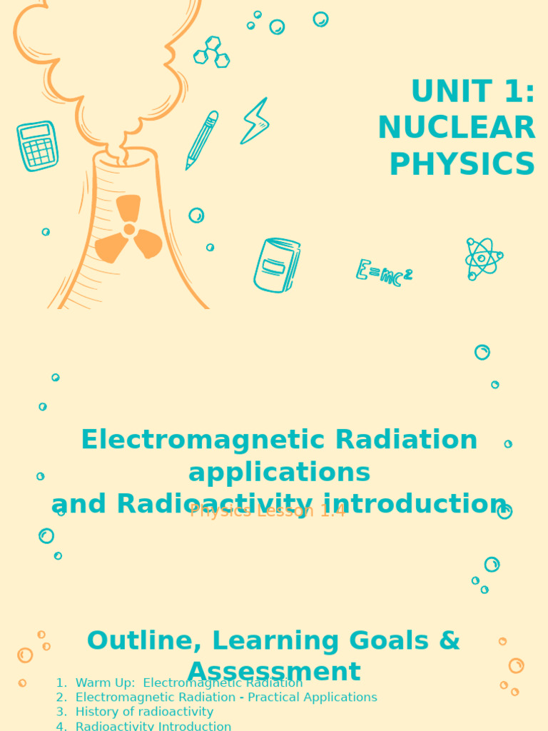 Electromagnetic Radiation Applications | PDF | Radioactive Decay | Atoms