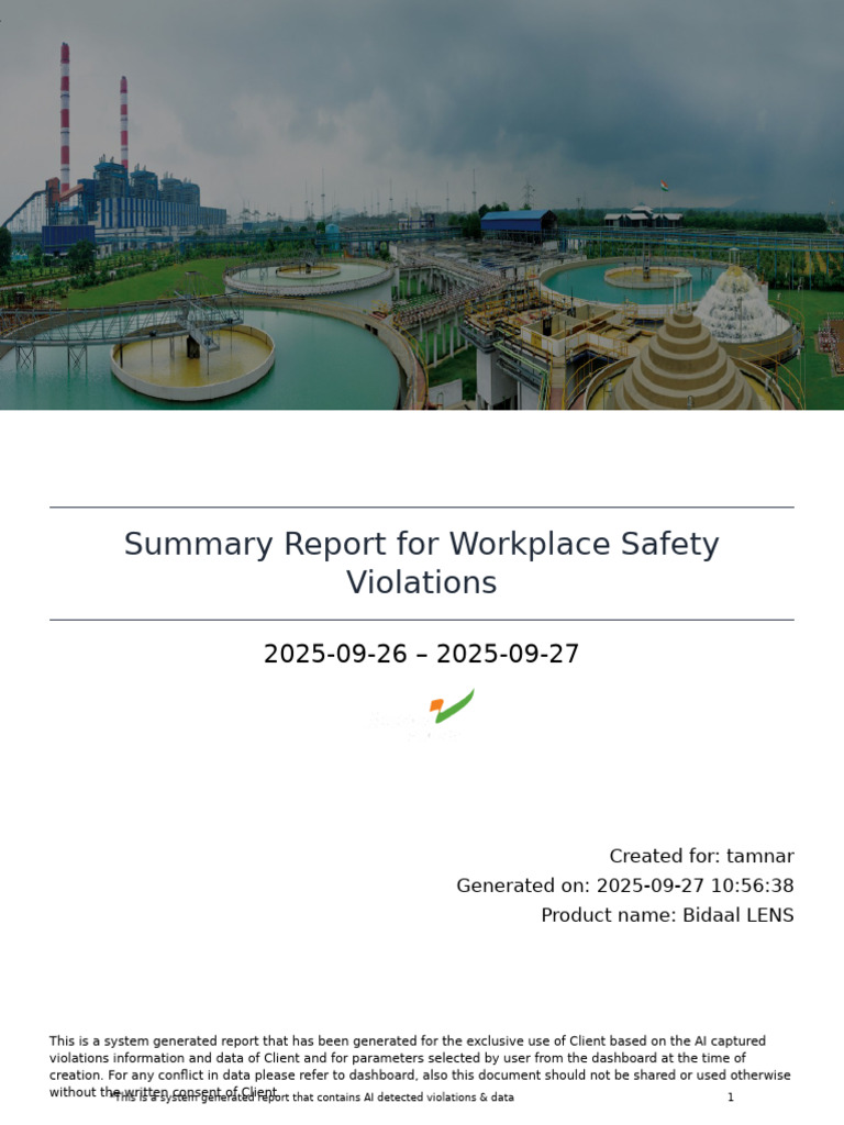 Summary Report For Workplace Safety Violations | PDF