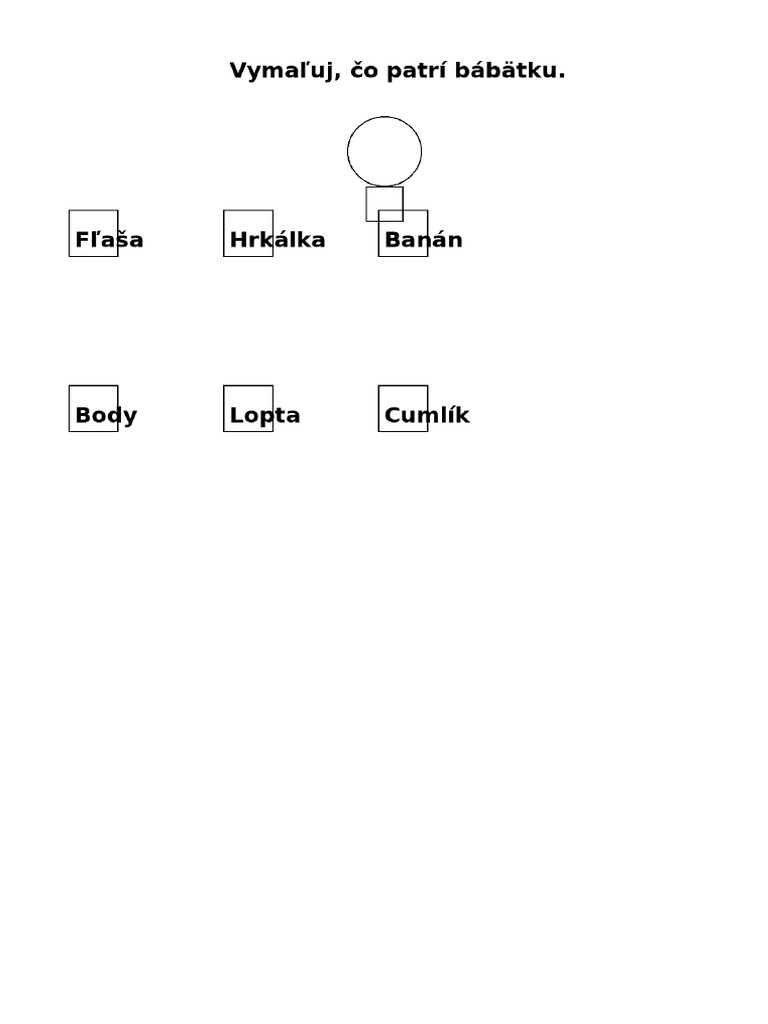 Omalovanka Pre Babatko | PDF