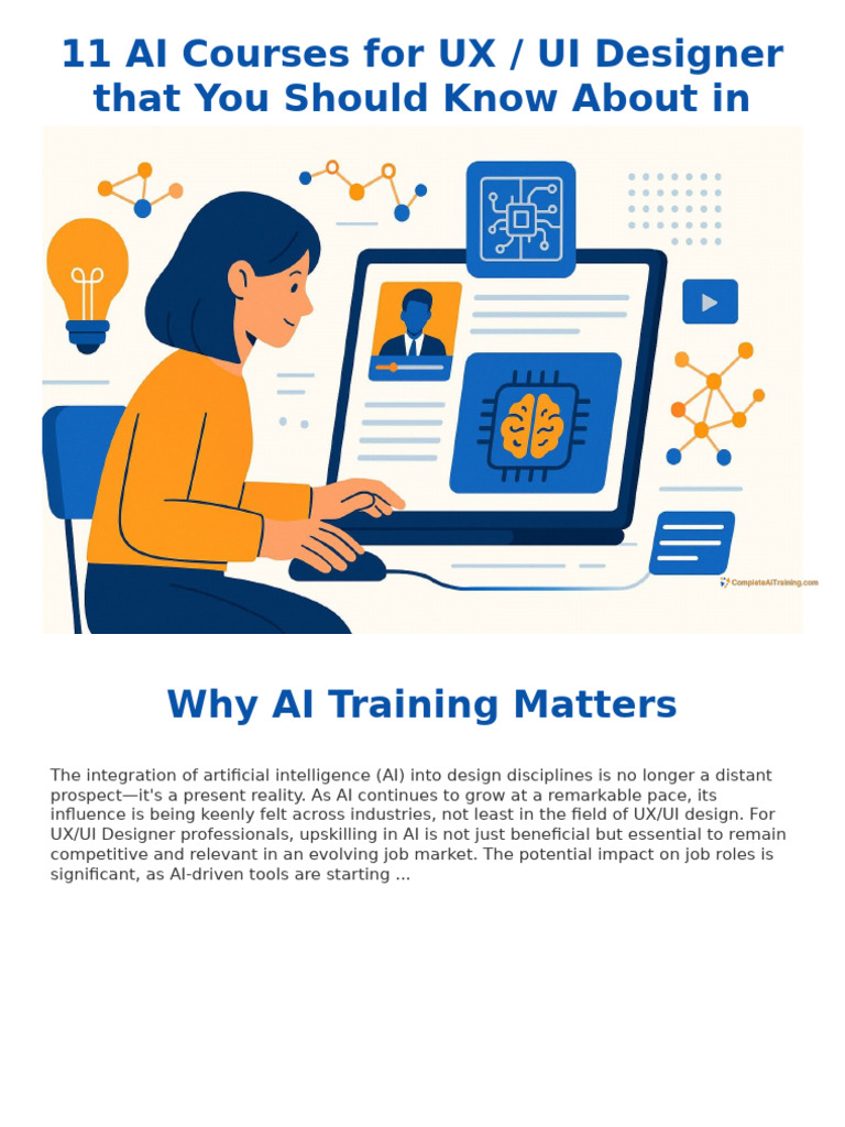 11 Ai Courses For Ux Ui Designer That You Should Know About in 202511 ...