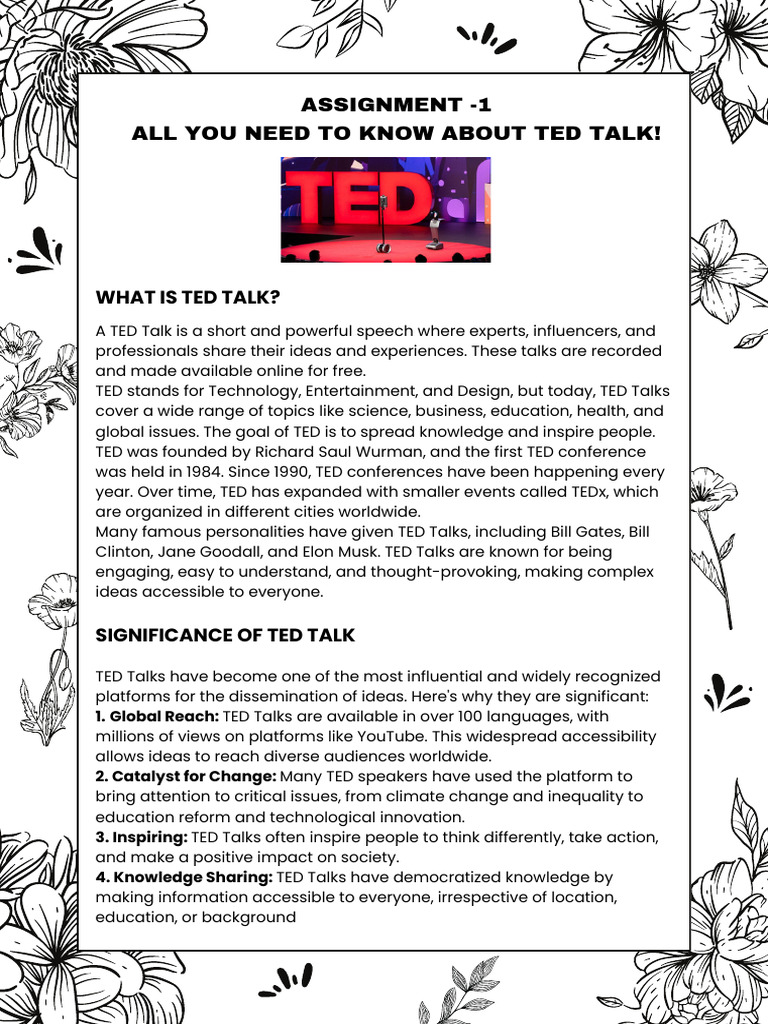 The Art of TED Engaging Minds, Inspiring Action TED Talks Are More Than ...