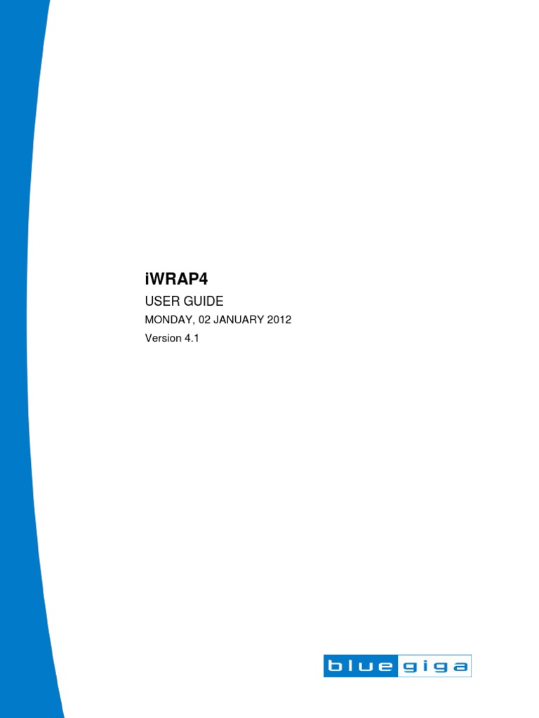 iWRAP4 User Guide | PDF | Bluetooth | Computer Data