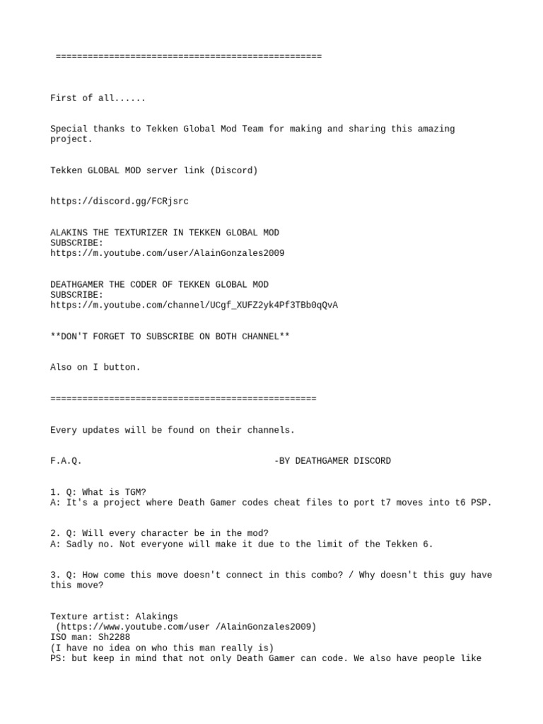 The Mod by Deathgamer, Alakings | PDF