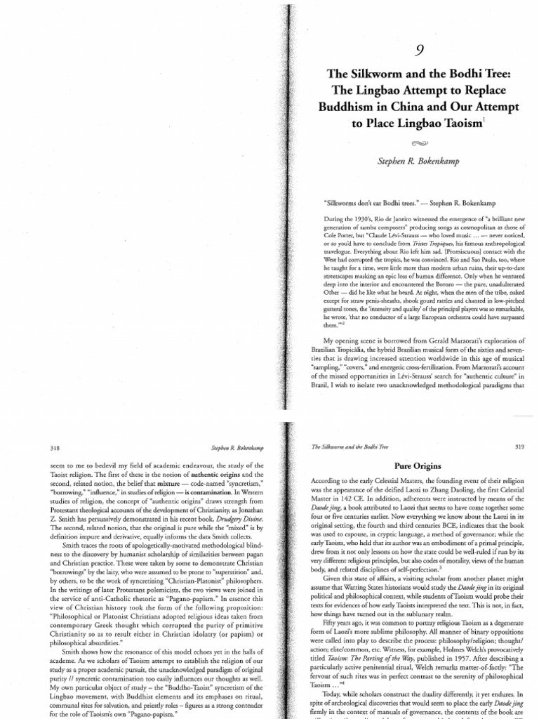 Bokenkamp SilkwormBodhiTree | PDF | Tao | Spirituality