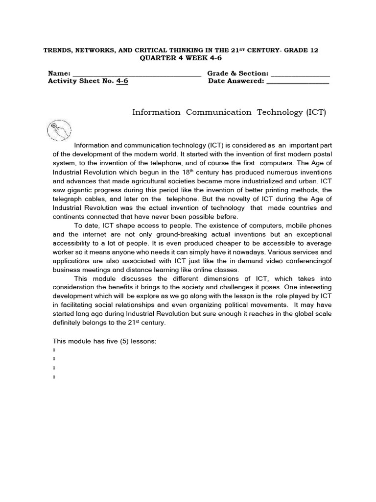 TNCT Q4 Ict | PDF | Cloud Computing | Information And Communications ...