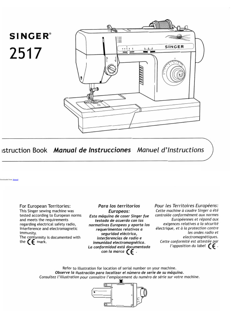 Singer 2517 Sewing Machine Instruction Manual | PDF