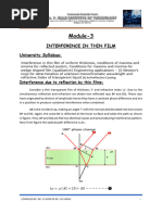 Wedge Shaped Film Interference Analysis | PDF | Wavelength | Light