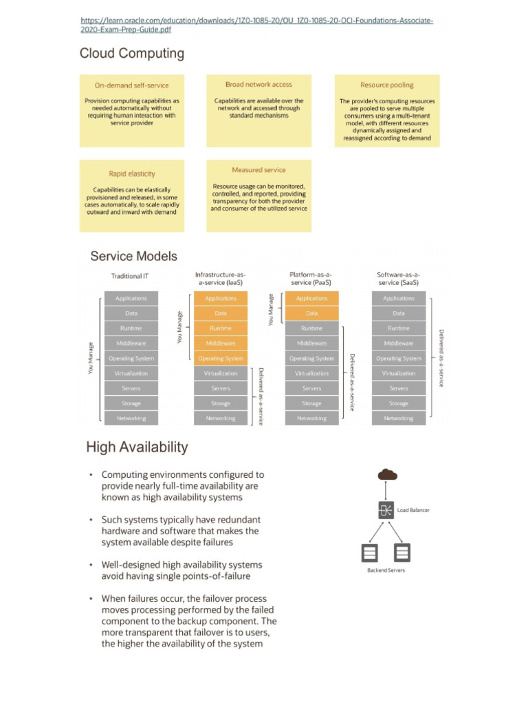 Oci Foundations | PDF