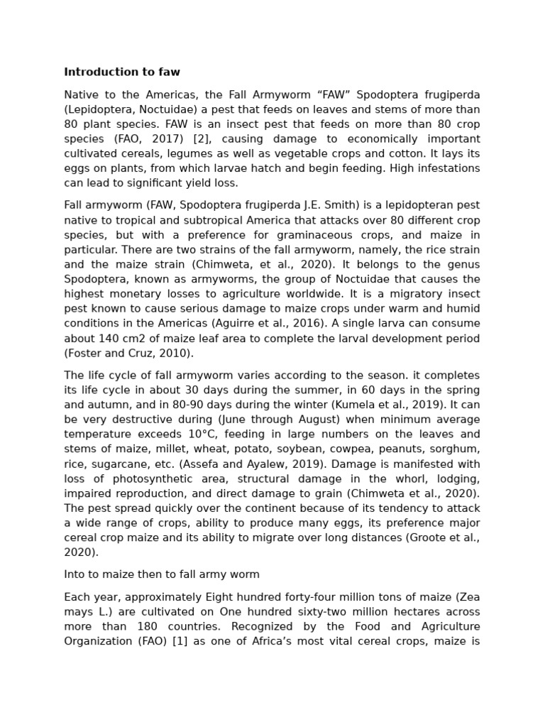 Justification of The Study | PDF | Cereals | Pest (Organism)