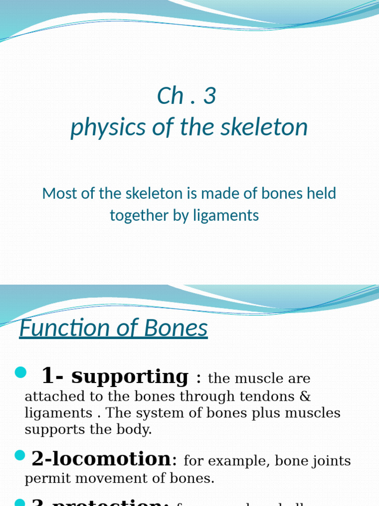 Ch3 Physics of Skeleton | PDF | Bone | Deformation (Engineering)