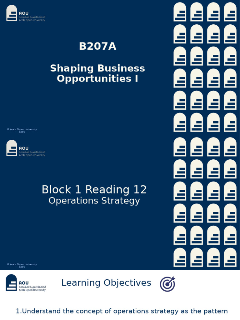 Operations Strategy and Market Alignment | PDF | Competitive Advantage ...