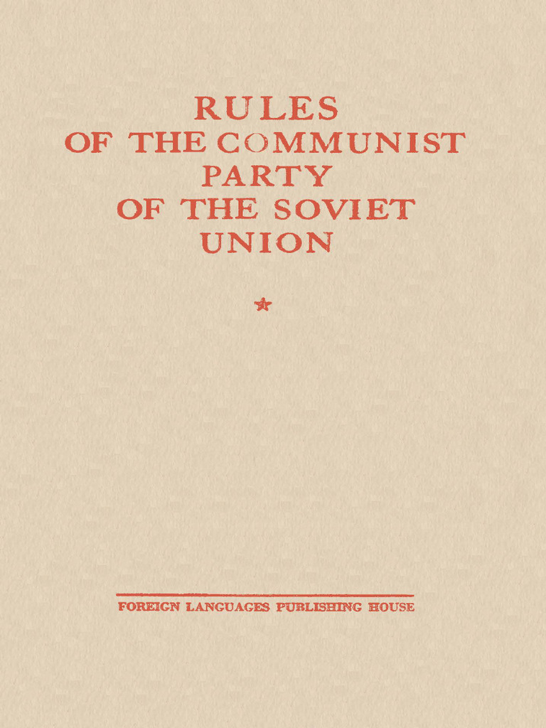 Duties and Rights of Communist Party Members | PDF