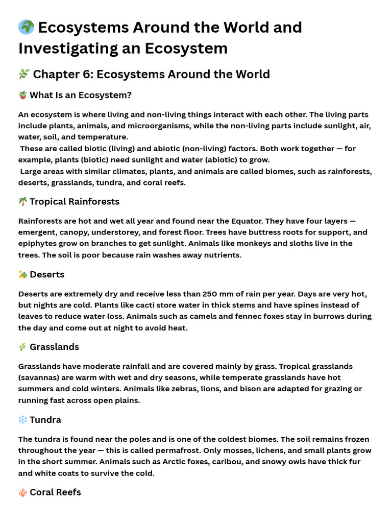 Exam Tip Focus on Adaptations (How Plants and Animals Survive ...