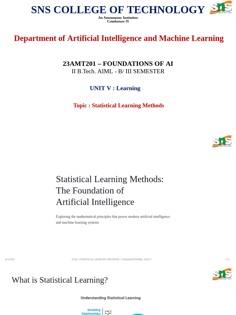 Statistical Learning Methods (1) - Read-Only | PDF | Machine Learning | Artificial Intelligence