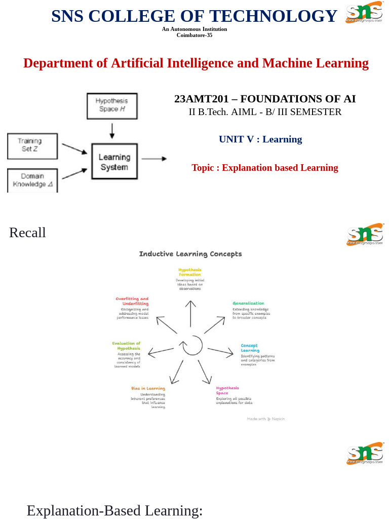 Explanation-Based Learning in AI | PDF | Artificial Intelligence ...