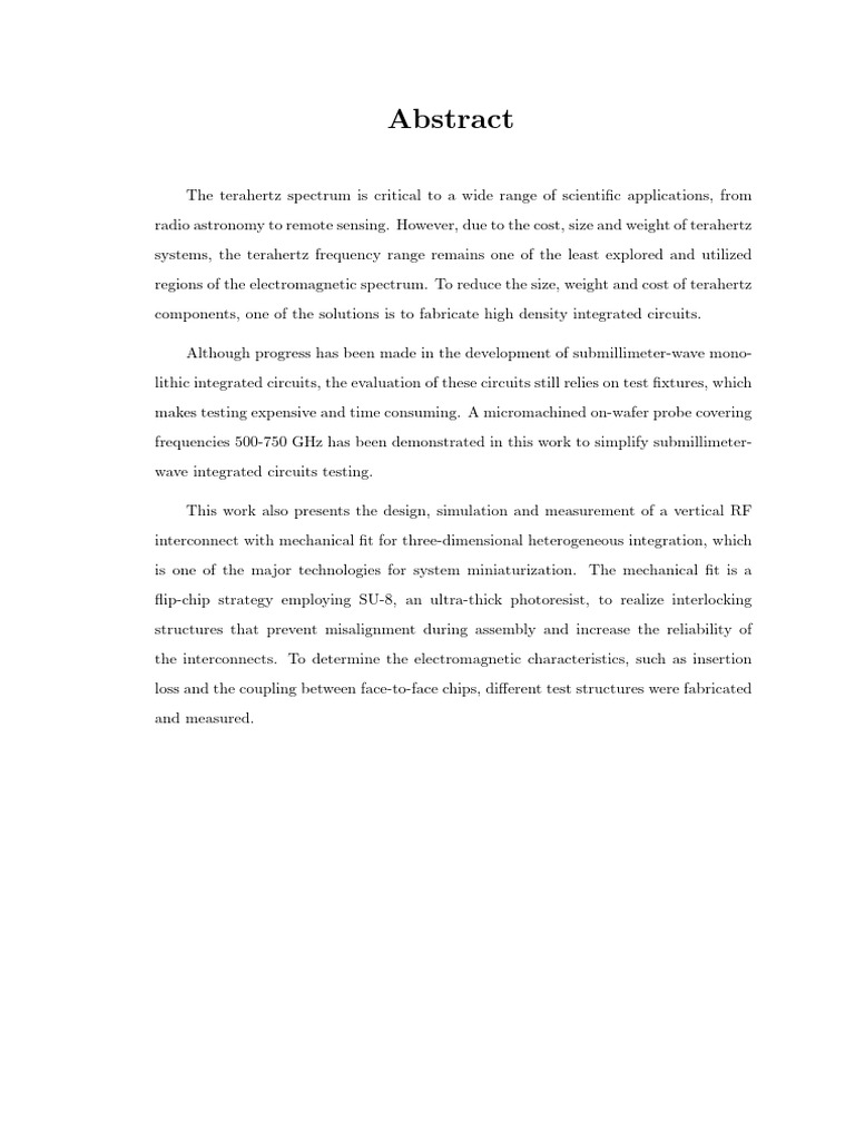 Dissertation Final Pdf Terahertz Radiation Physical Sciences