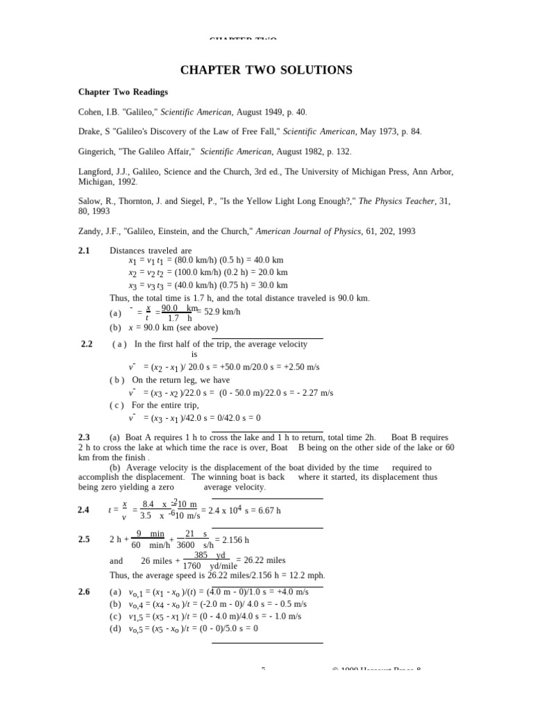 Galileo's Physics: Velocity and Distance Calculations | PDF ...