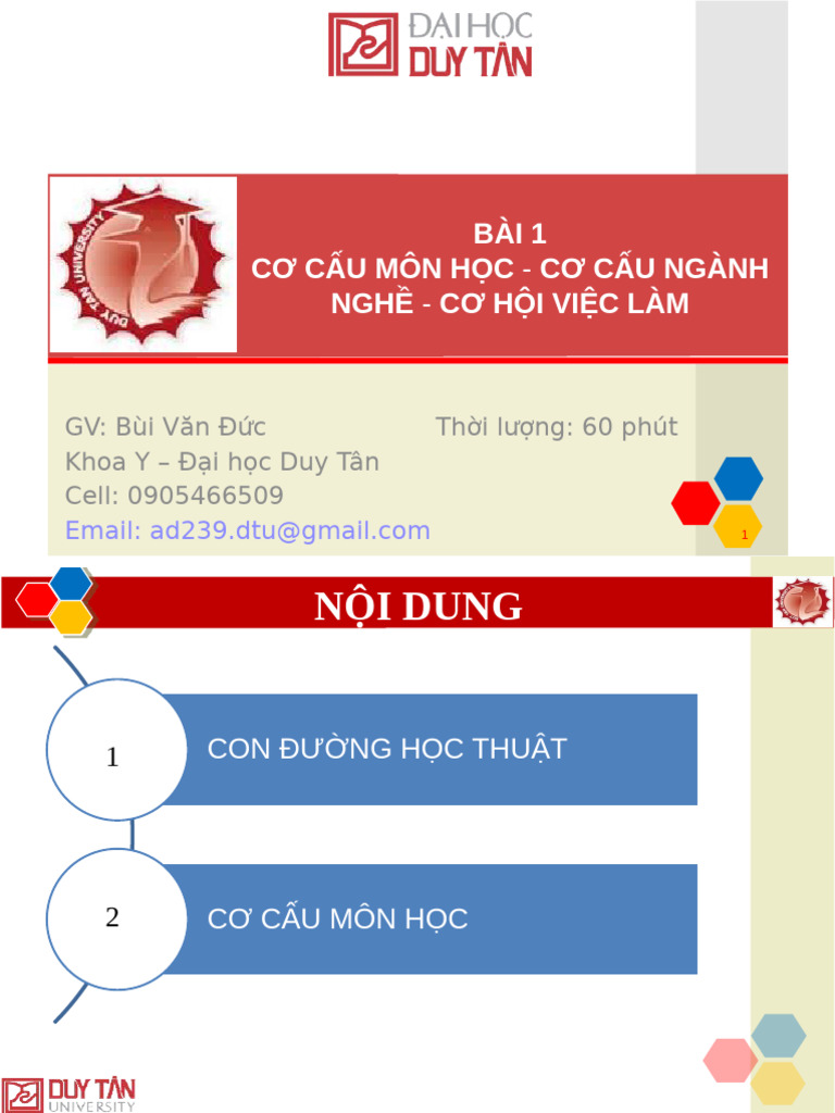 DTE-MED 102 - Huong Nghiep 1 - 2020F - Lecture Slides - 01 | PDF