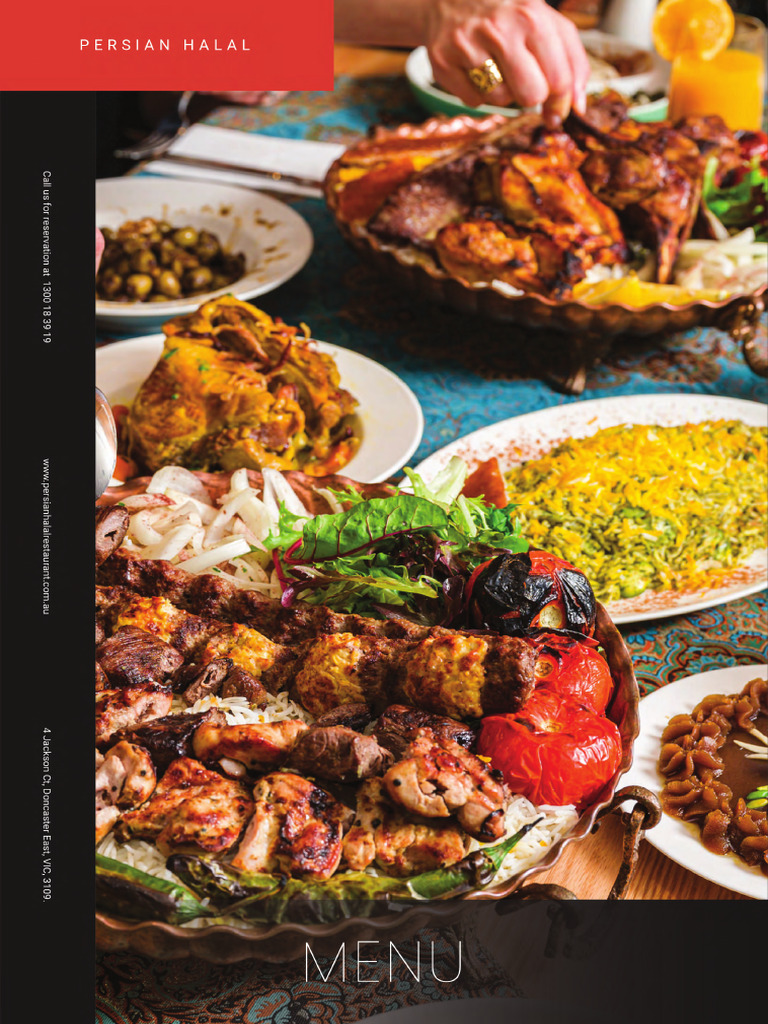 Persian Halal Restaurant Menu | PDF