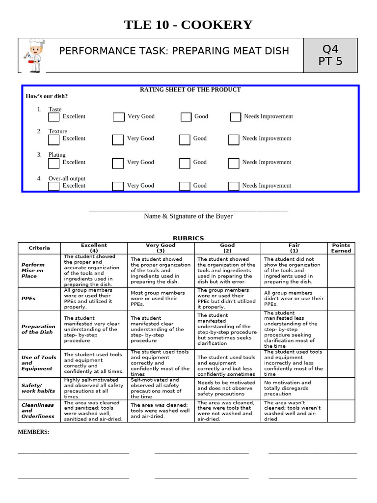 Rubrics For Vegetable Dishes | PDF | Foods | Cooking