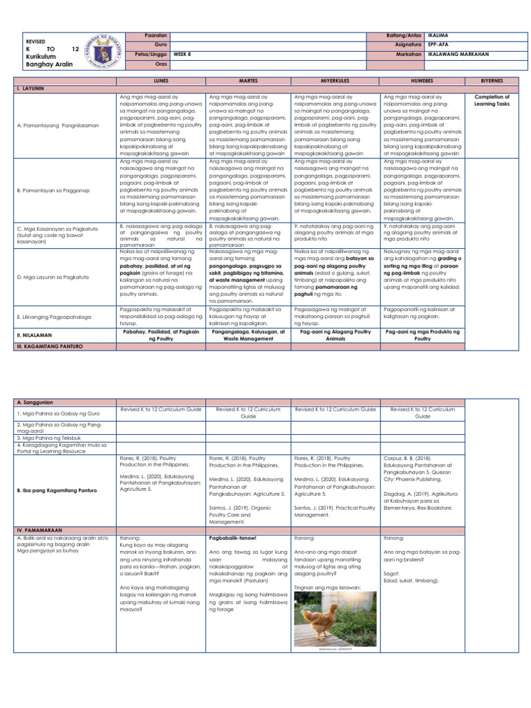 Epp-Afa 5-DLL - Q2-W8 | PDF