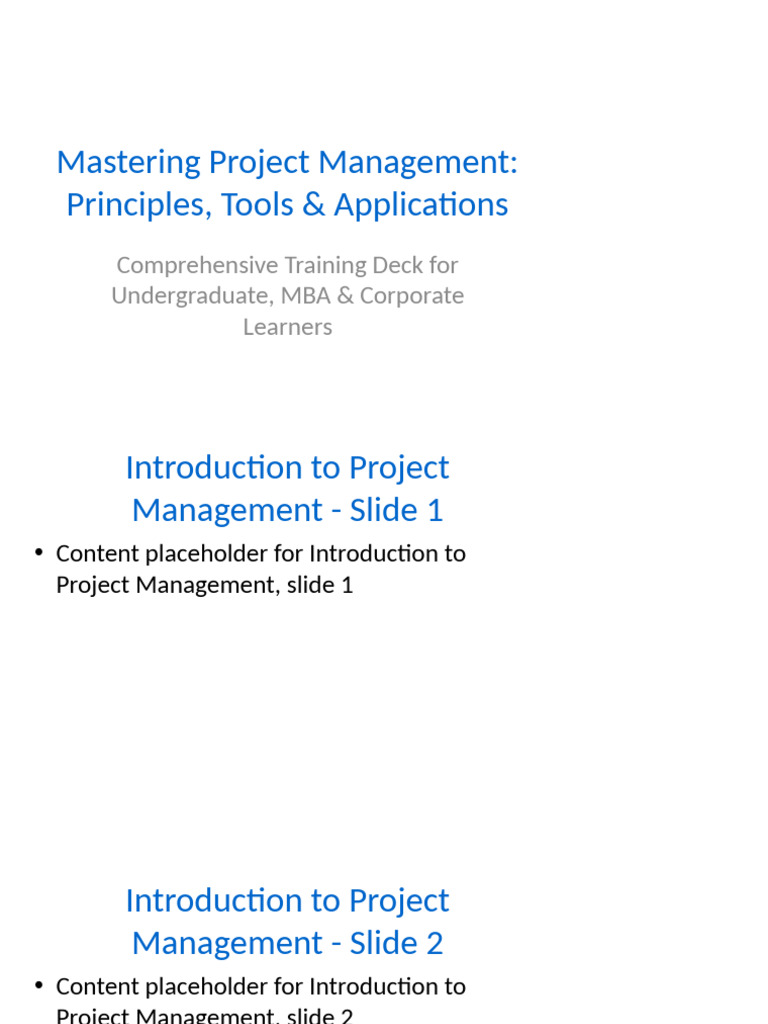 Mastering Project Management Modules 1 To 3 | PDF