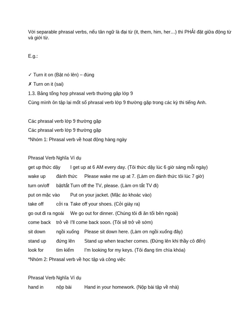 Phrasal Verb 1 | PDF