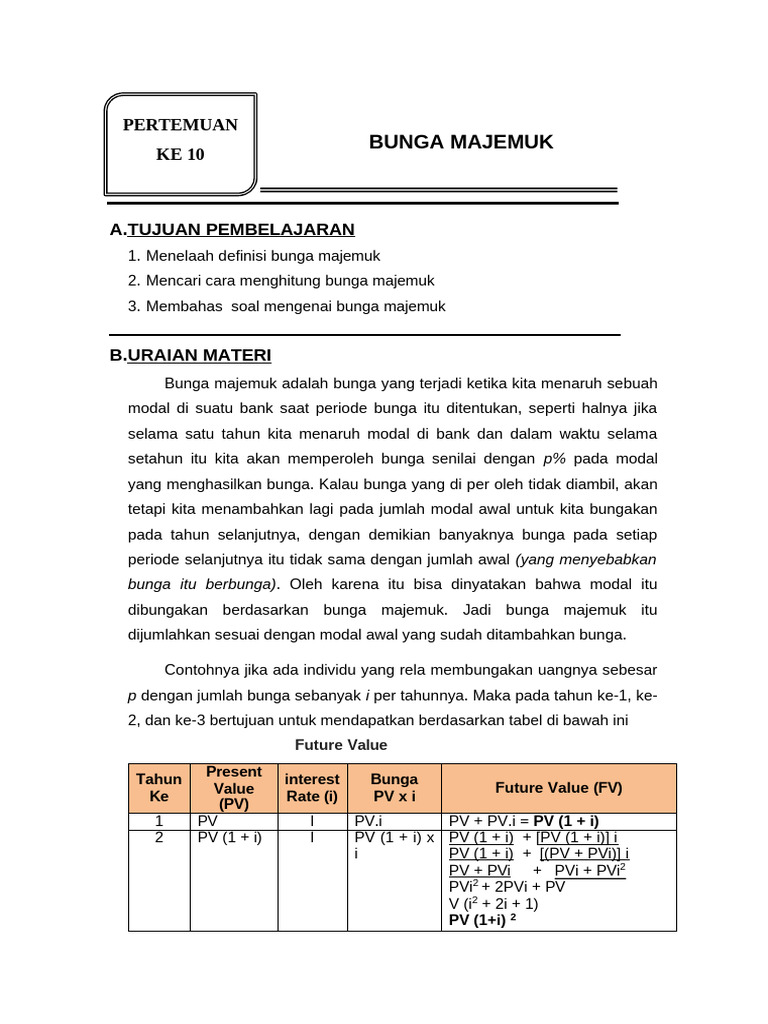 Bunga Majemuk Kel.5 | PDF