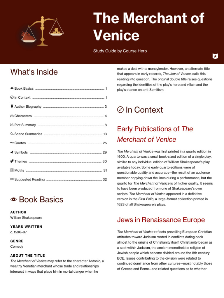 Merchant of Venice | PDF | The Merchant Of Venice | Shylock