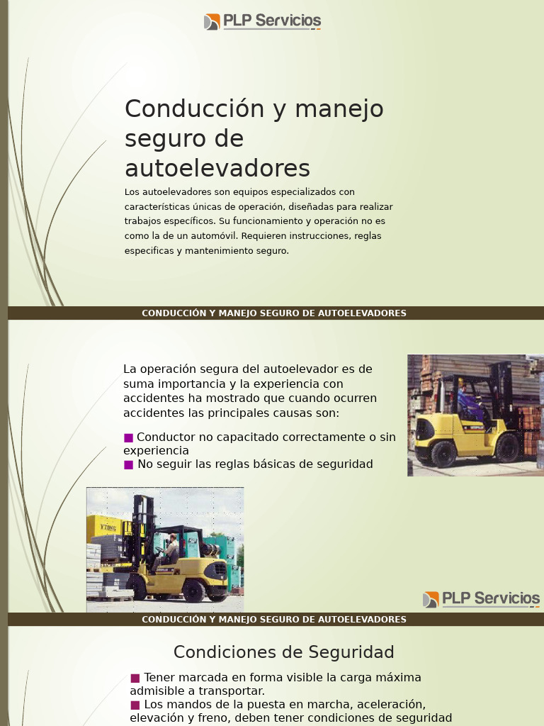 Manejo Seguro Autoelevador | PDF | Camión | Vehículo de motor