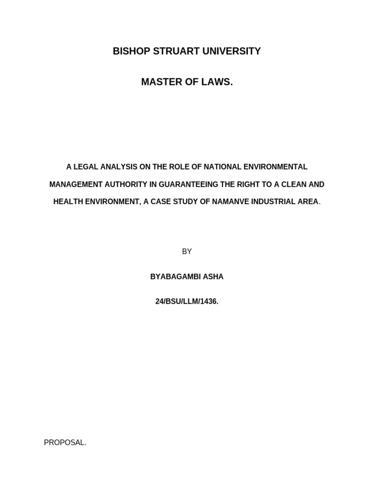 Proposal. (2) 2 | PDF | Environmental Protection | Sustainability
