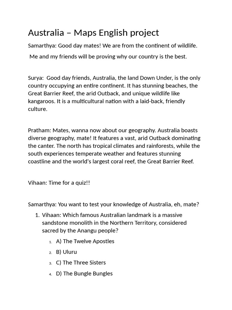 Discover Australia's Unique Geography | PDF